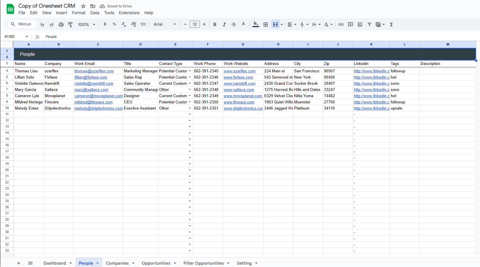 Top 12 Free CRM Templates in Google Sheets & Excel