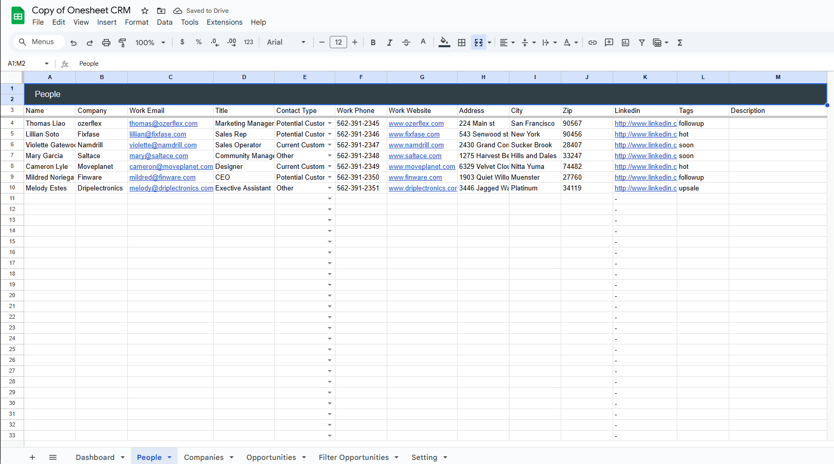Top 12 Free CRM Templates in Google Sheets & Excel