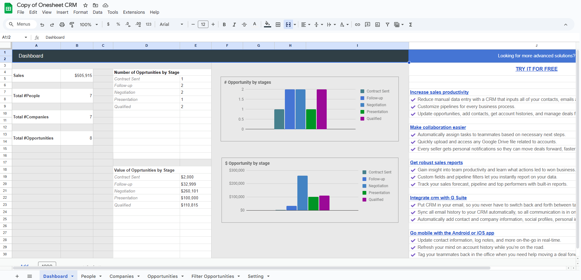 Top 12 Free CRM Templates in Google Sheets & Excel