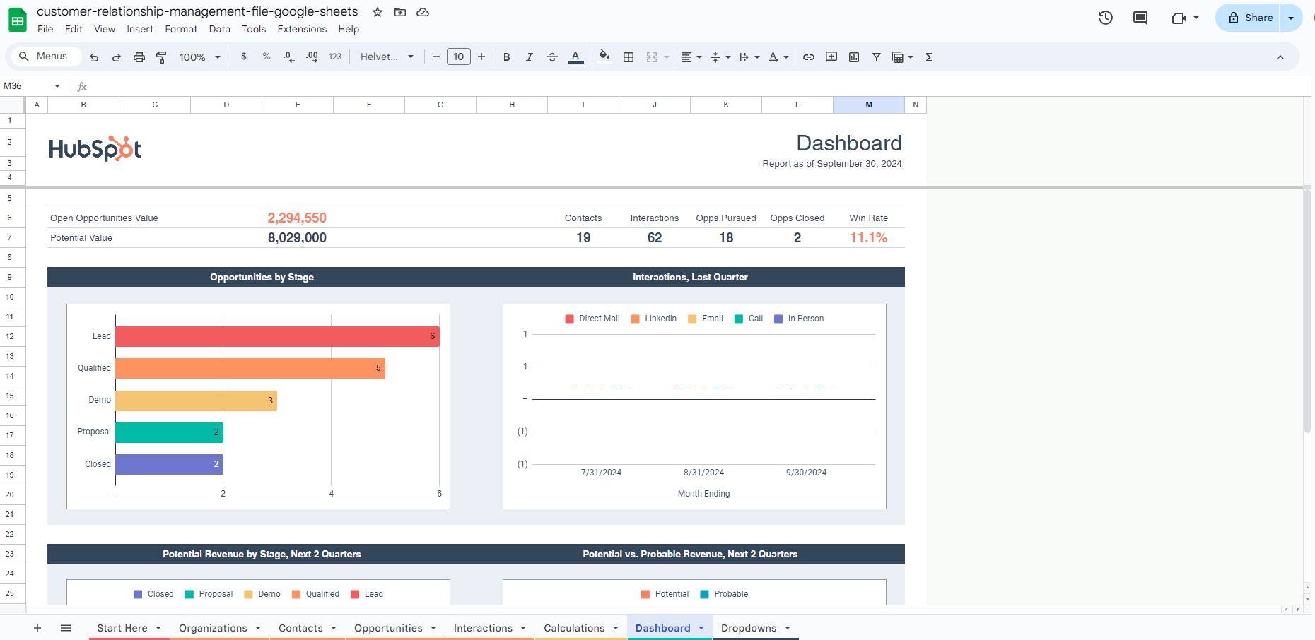 Top 12 Free CRM Templates in Google Sheets & Excel