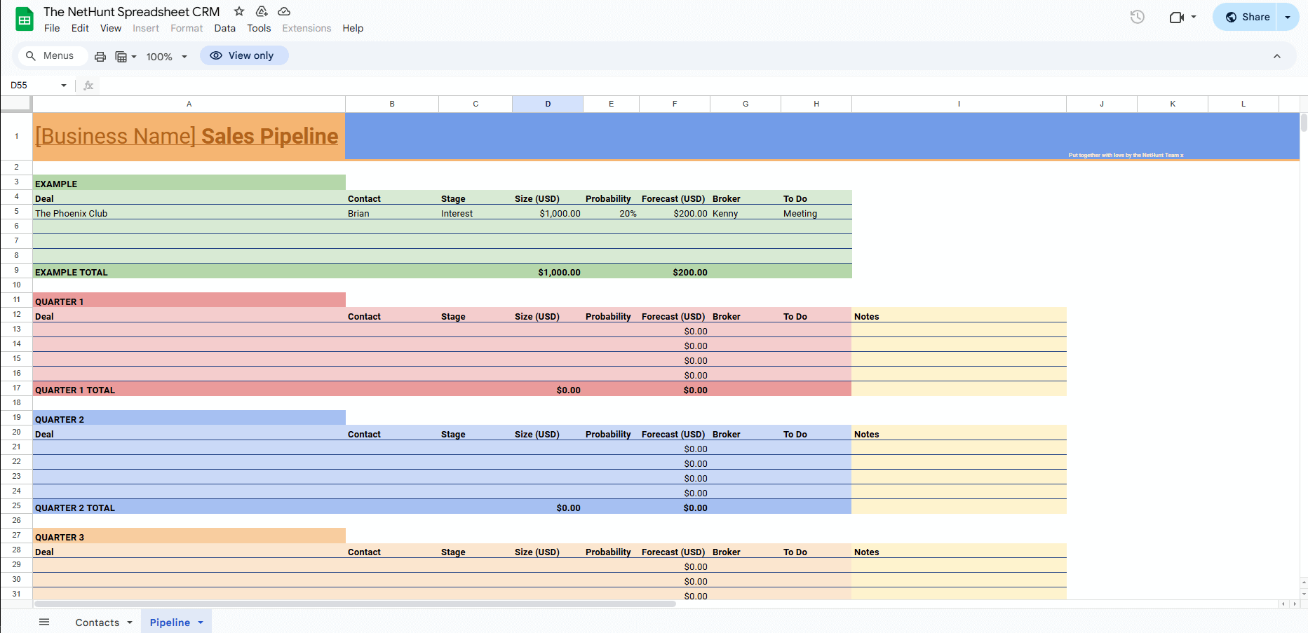 Top 12 Free CRM Templates in Google Sheets & Excel