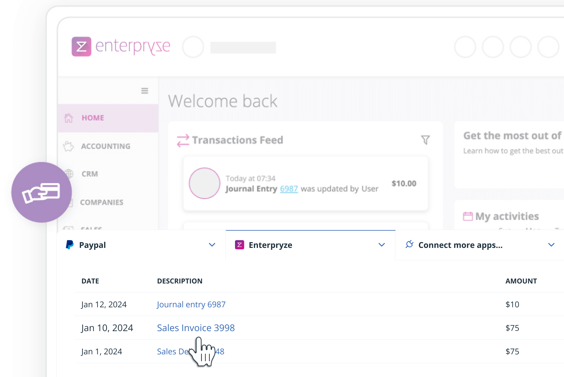 Centralize customer data with Widgets for CRM integrations